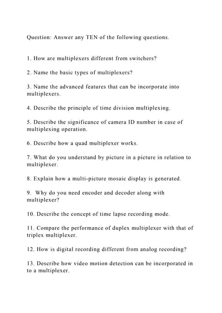 Question 1 Explain the parts of the business plan. Your r.docx