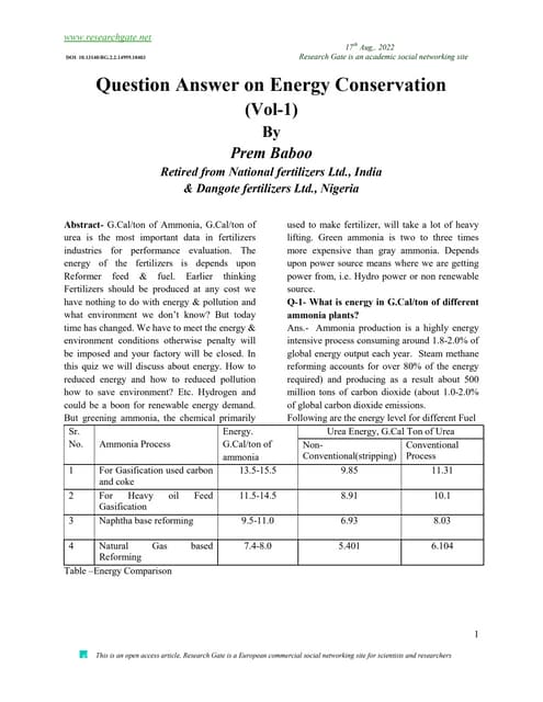 A case study on Process Condensate Stripper in Ammonia Plant by Prem ...