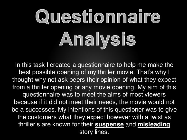 Questioner analysis