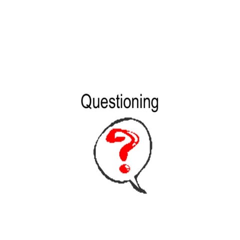 Questioning | PDF