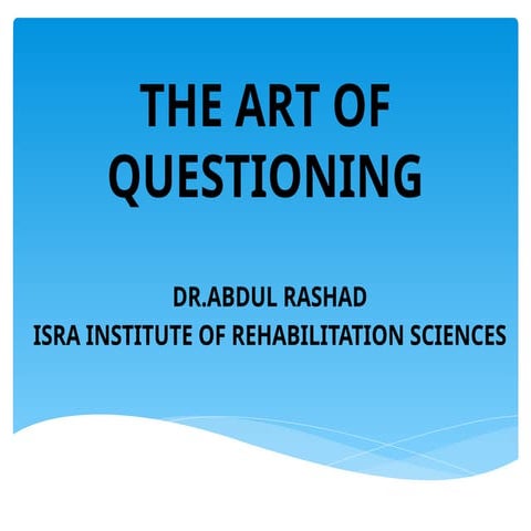 The Art of Questioning | PPTX