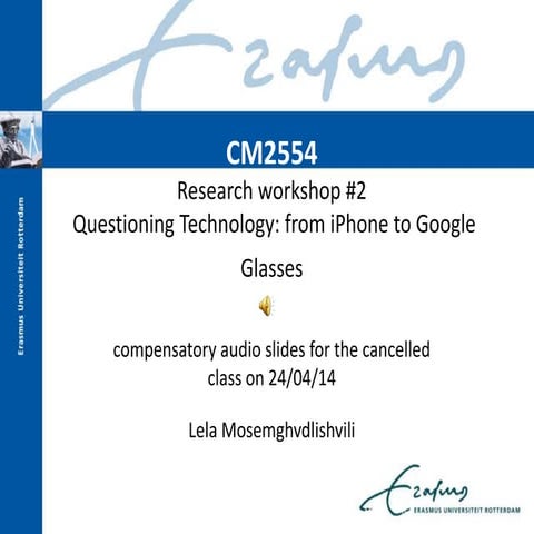 "Questioning technology": an introduction to Critical Theory of ...