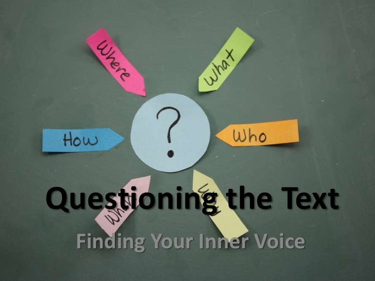 Questioning the Text Comprehension Strategy
