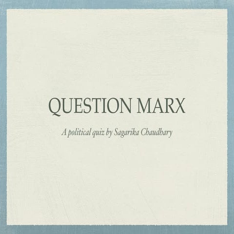 QUESTION MARX | PDF