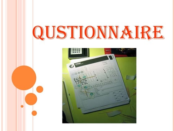 Presentation On Questionnaire | PPTX