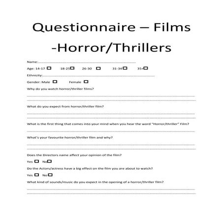 Questionnaire | DOCX