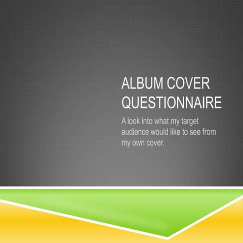 Questionnaire on Album Covers | PPTX