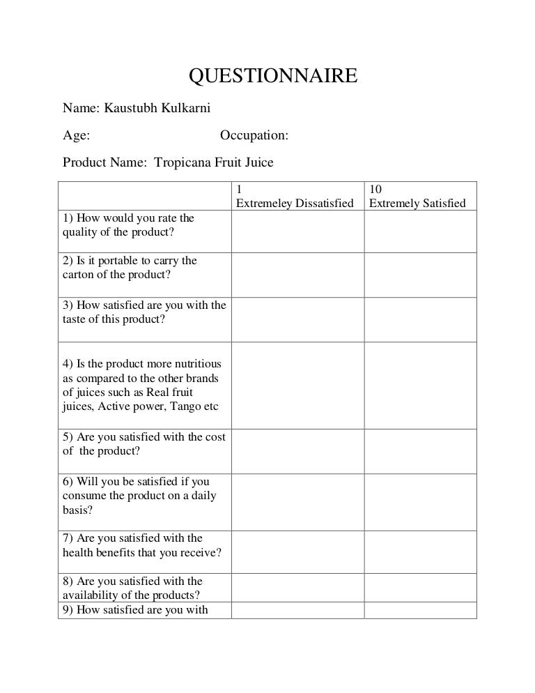 Questionnaire questionnaire