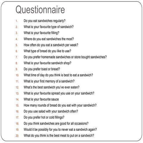 Questionnaire | PPTX