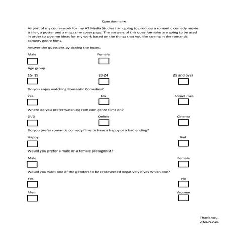 Dolly Questionnaire | DOCX