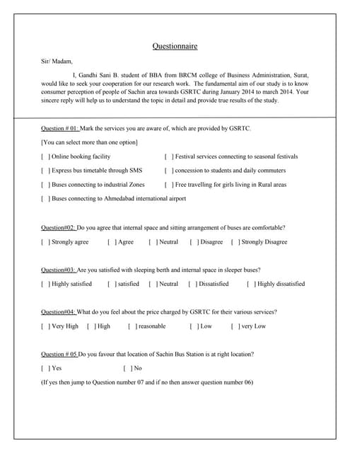 QUESTIONNAIRE OF THE INFLUENCE OF ADVERTISEMENT ON CONSUMER CHOICE OF ...