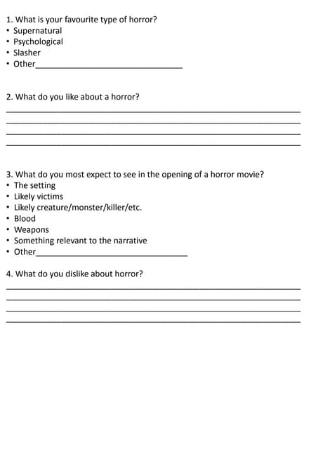 Magazine questionnaire | DOCX