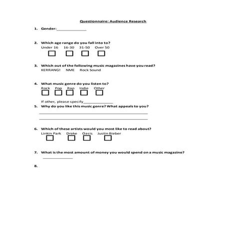 Questionnaire | PDF