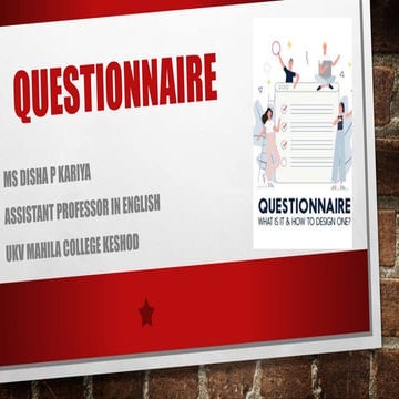 Questionnaire | PPT