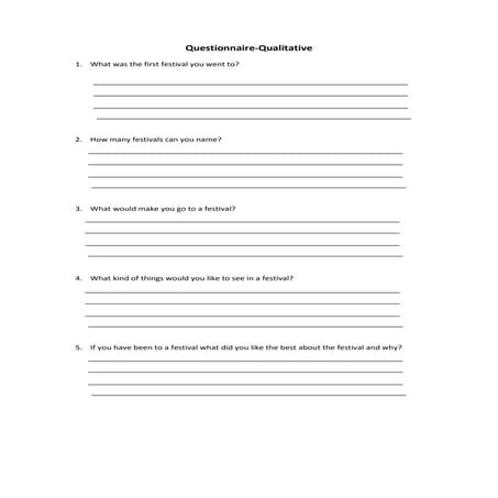 Questionnaire 2nd | DOCX