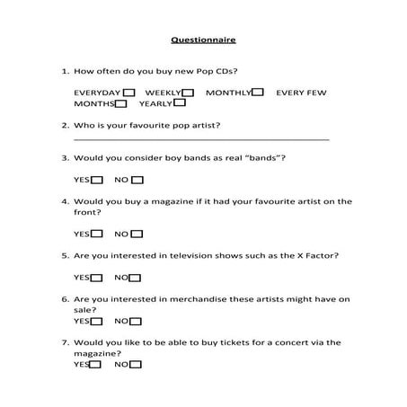 Questionnaire 2 (pop genre) | DOCX