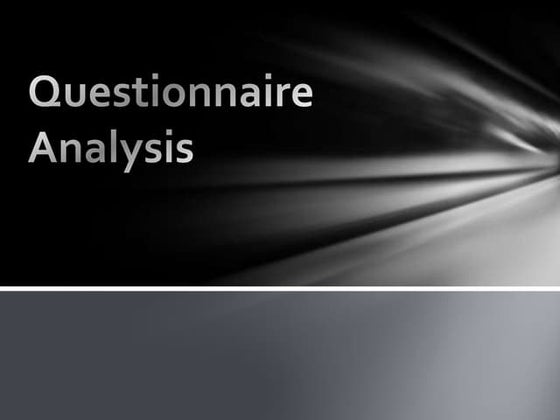 Questionnaire | PDF