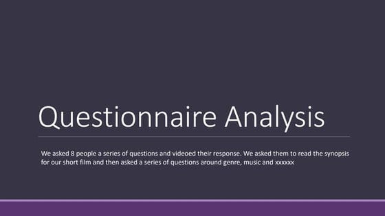 Pre-Production Questionnaire | PPTX