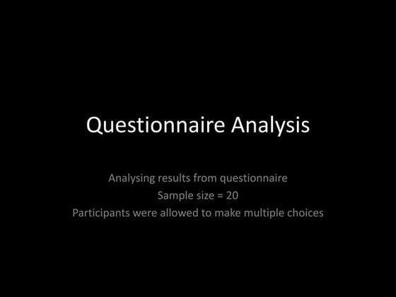 Questionnaire | PPT