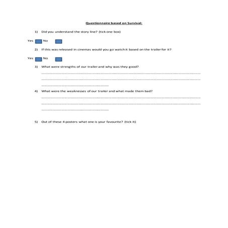 Pre-Shooting Questionnaire | DOCX