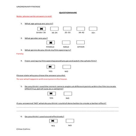 Questionnaire dad | DOCX