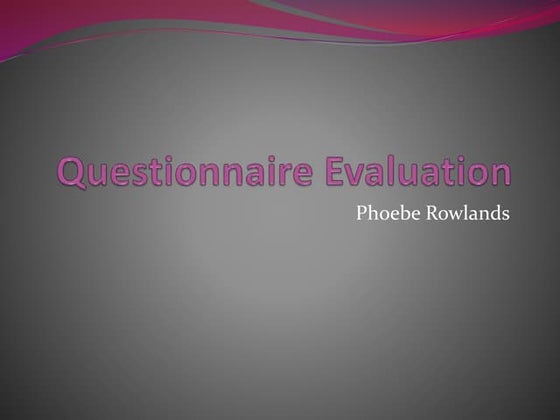 Task 7 questionnaire | DOCX | Music | Entertainment