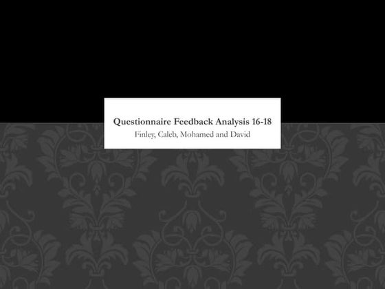 Media Questionnaire Analysis | DOCX