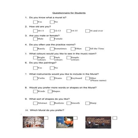 Questionnaire for Students | DOC