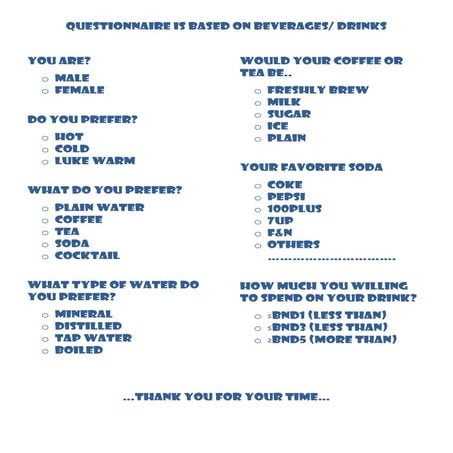 Questionnaire | DOCX