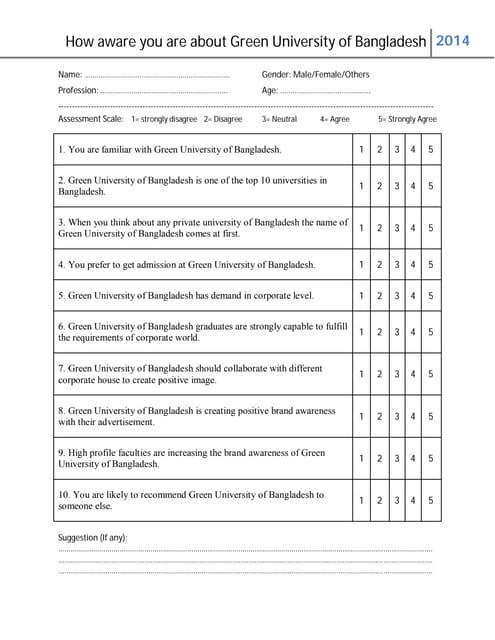 Questionnaire | DOCX