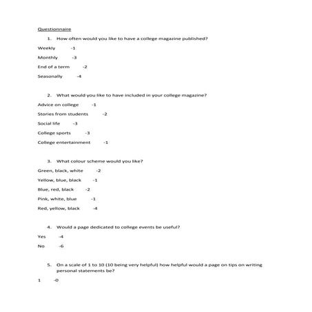 Audience Feedback - School Magazine | PPT