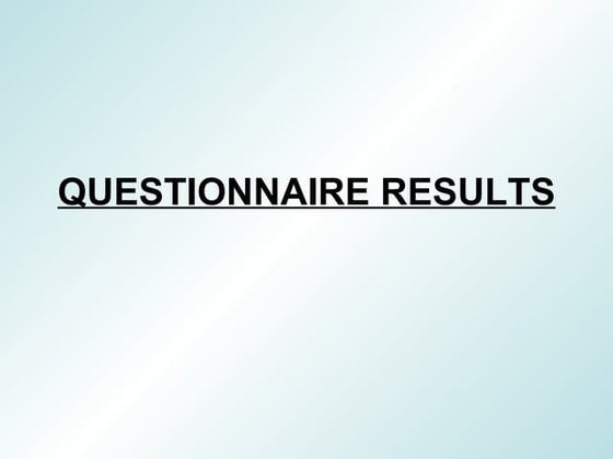 Sophie's questionnaire | DOCX | Horror | Genres