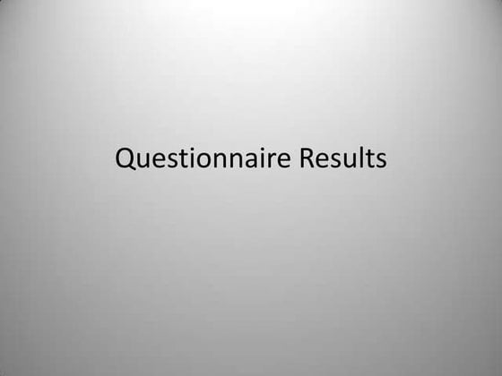Target audience research questionnaire | PPT