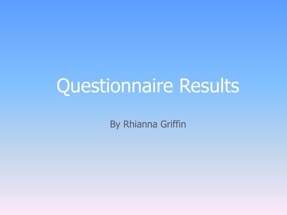 Questionnaire | PDF