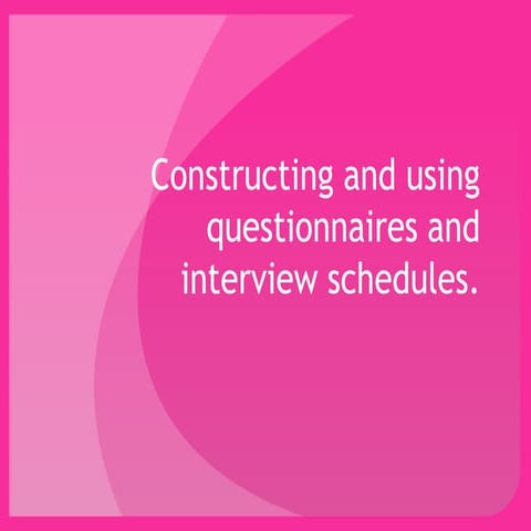 Questionnaires | PPT