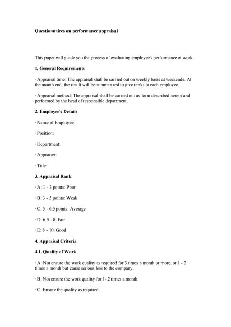 CDA SPMS Rating Scale | PPT