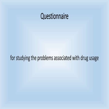 Prescription Drug Abuse | PPTX