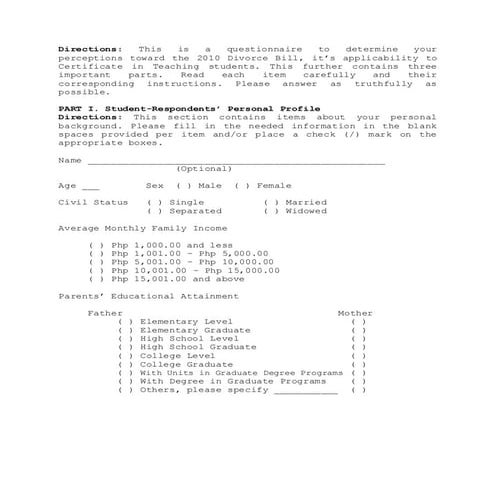 Questionnaire to print | DOCX