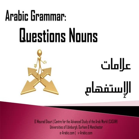 Arabic Grammar: Question Nouns | PDF