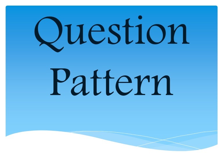 Question Pattern 0100