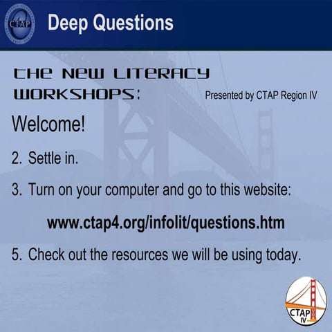Questions for teachers workshop | PPT