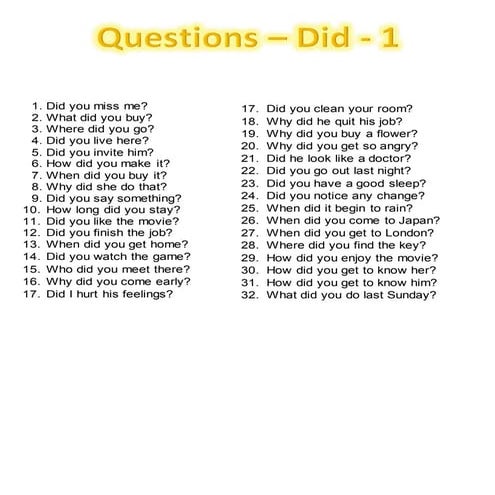 Questions did-1 | DOCX