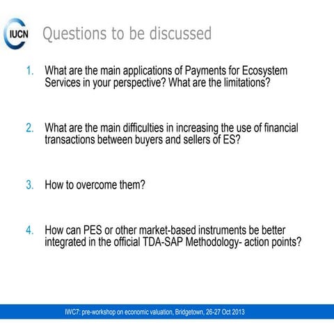 Questions to be discussed | PPTX