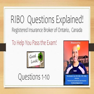 RIBO Questions and answers | PPTX