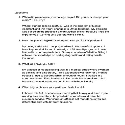Paramedic Science Degree Interview Questions and Answers | PPTX