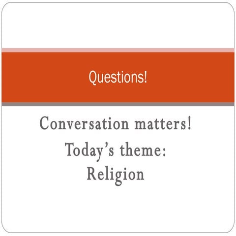 ESL Questions for Advanced Students | PPT