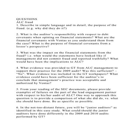 QUESTIONSALC fraud1. Describe in simple language and in detail.docx