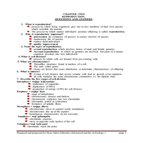 Questions and answers bio | PDF