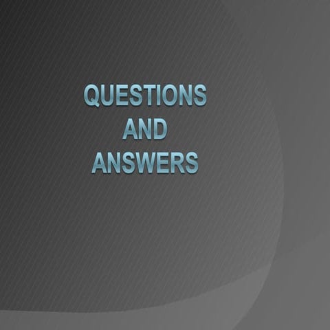 Questions and short answers | PPT