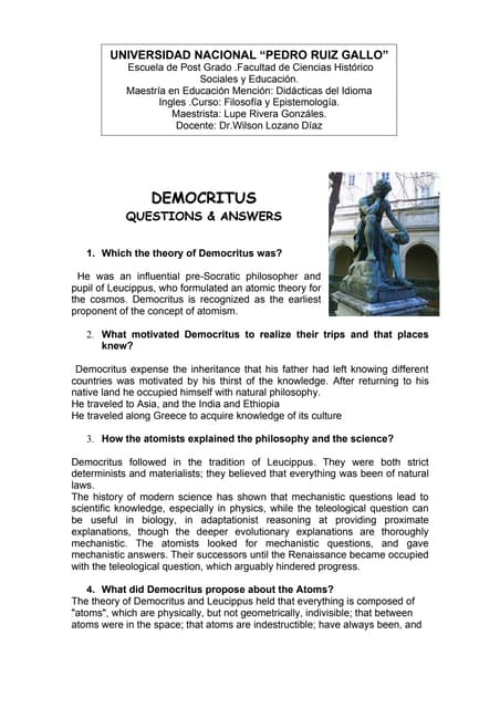Democritus | PPTX